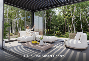 FlexPatio POWER+ Motorized Pergola | Premium Aluminum Pergola Kits