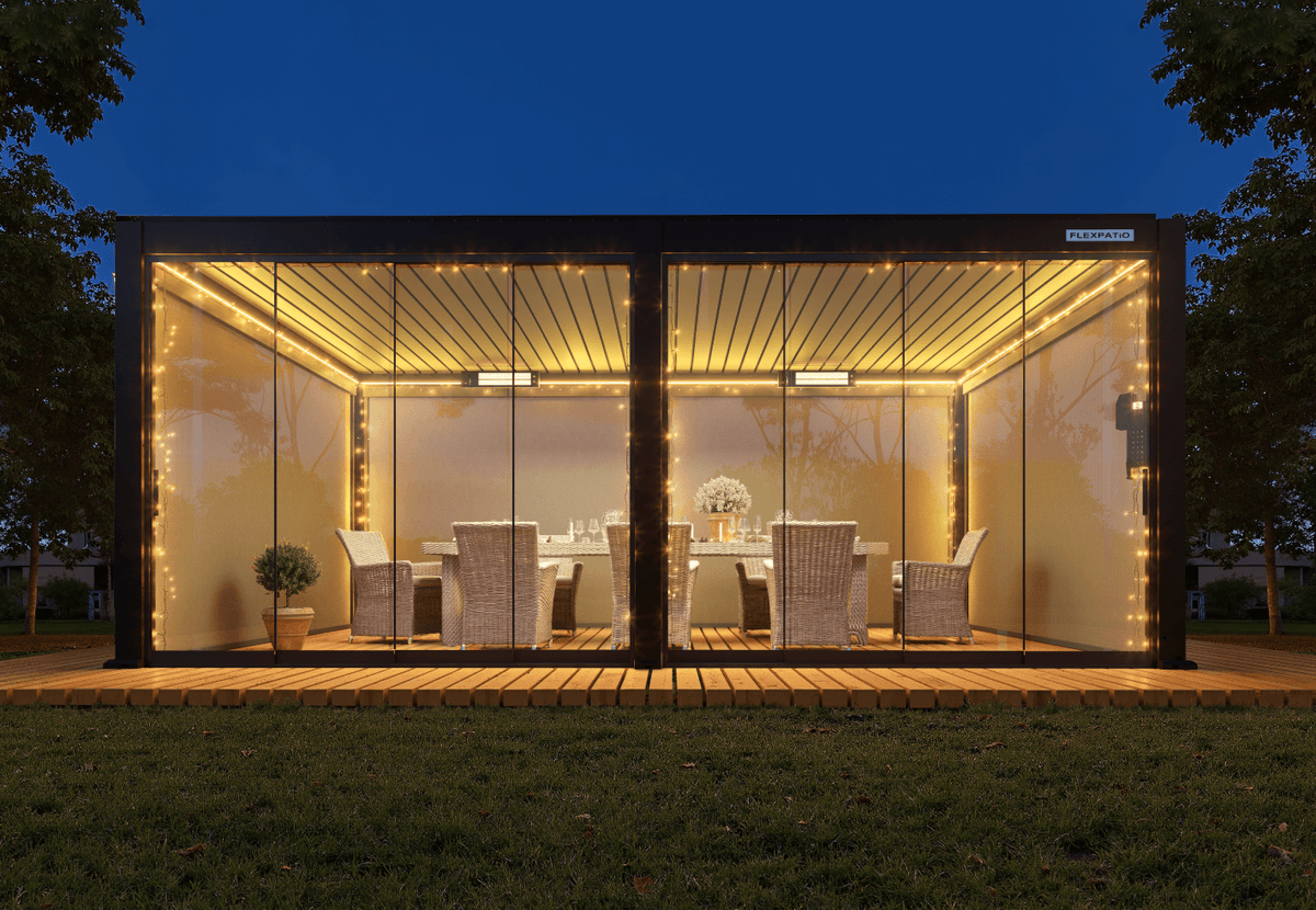 FlexPatio POWER+ Motorized Pergola | Premium Aluminum Pergola Kits
