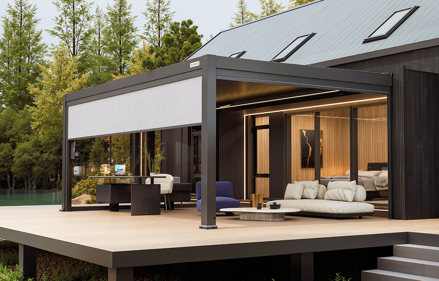 FlexPatio Motorized Pergola Kits | Smart Louvered Pergola for Patio